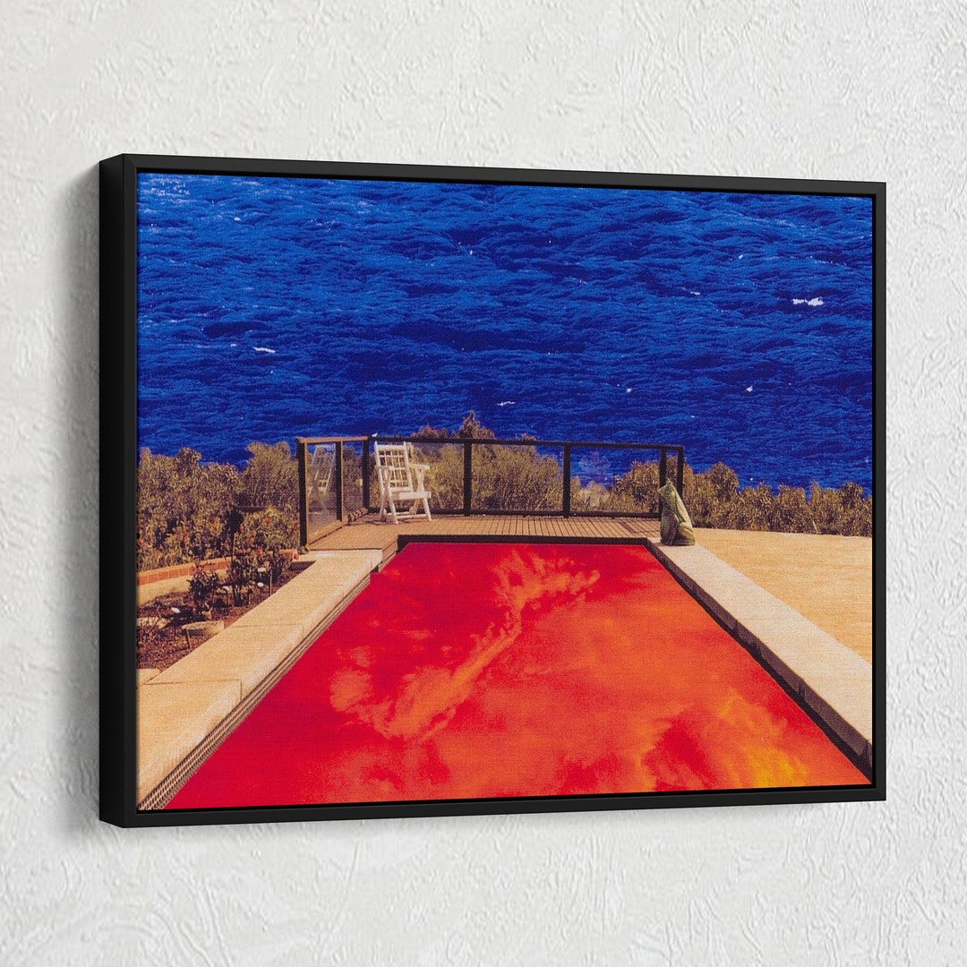 Red Hot Canvas, Artwork Canvas Wall Art, Abstract Wall Art, Huge Canvas ...