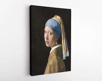 Johannes Vermeers Girl With a Pearl Earring ca. 1665 Famous Painting ...