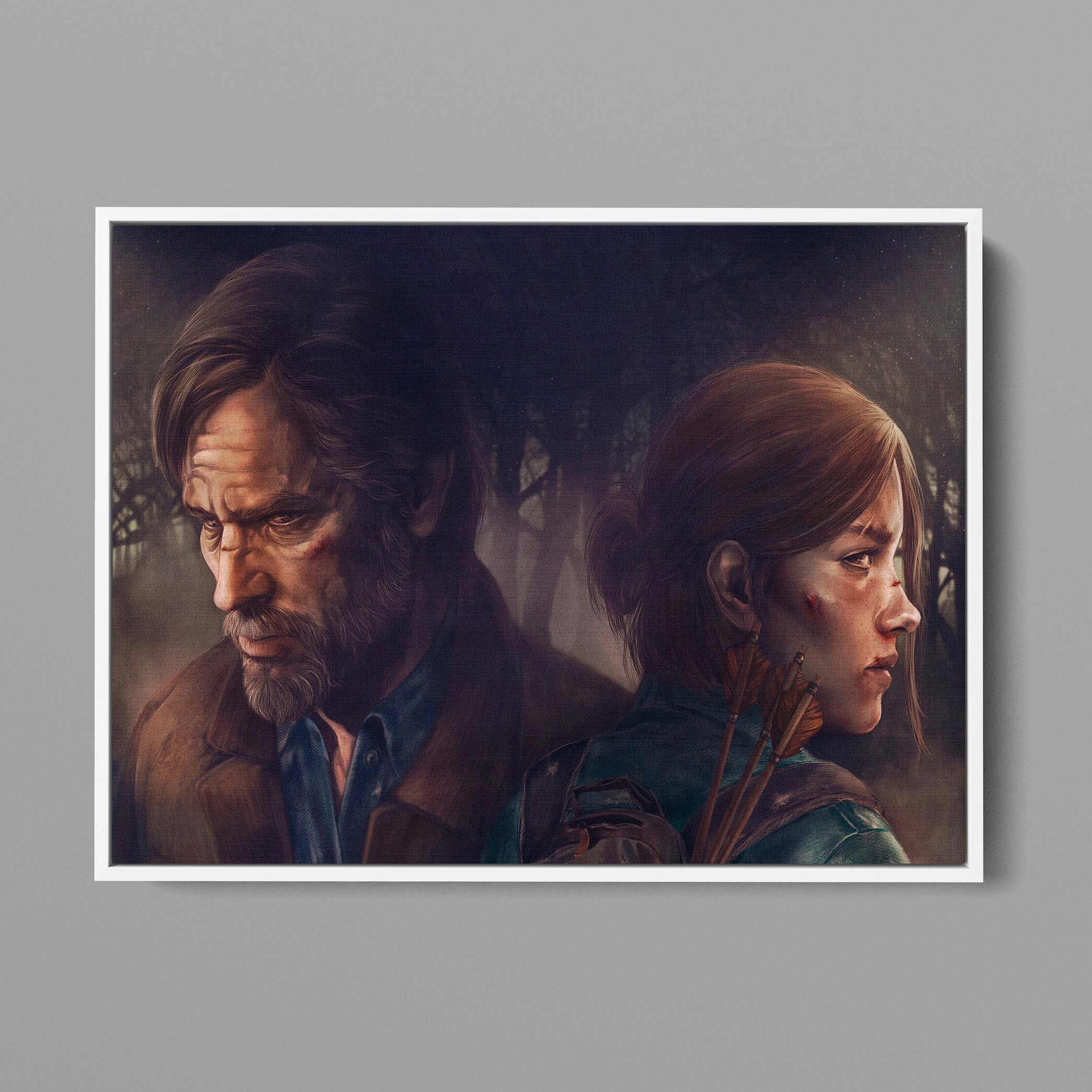 TLOU Video Game Poster, the Last of Us Canvas, Video Game Poster Canvas ...