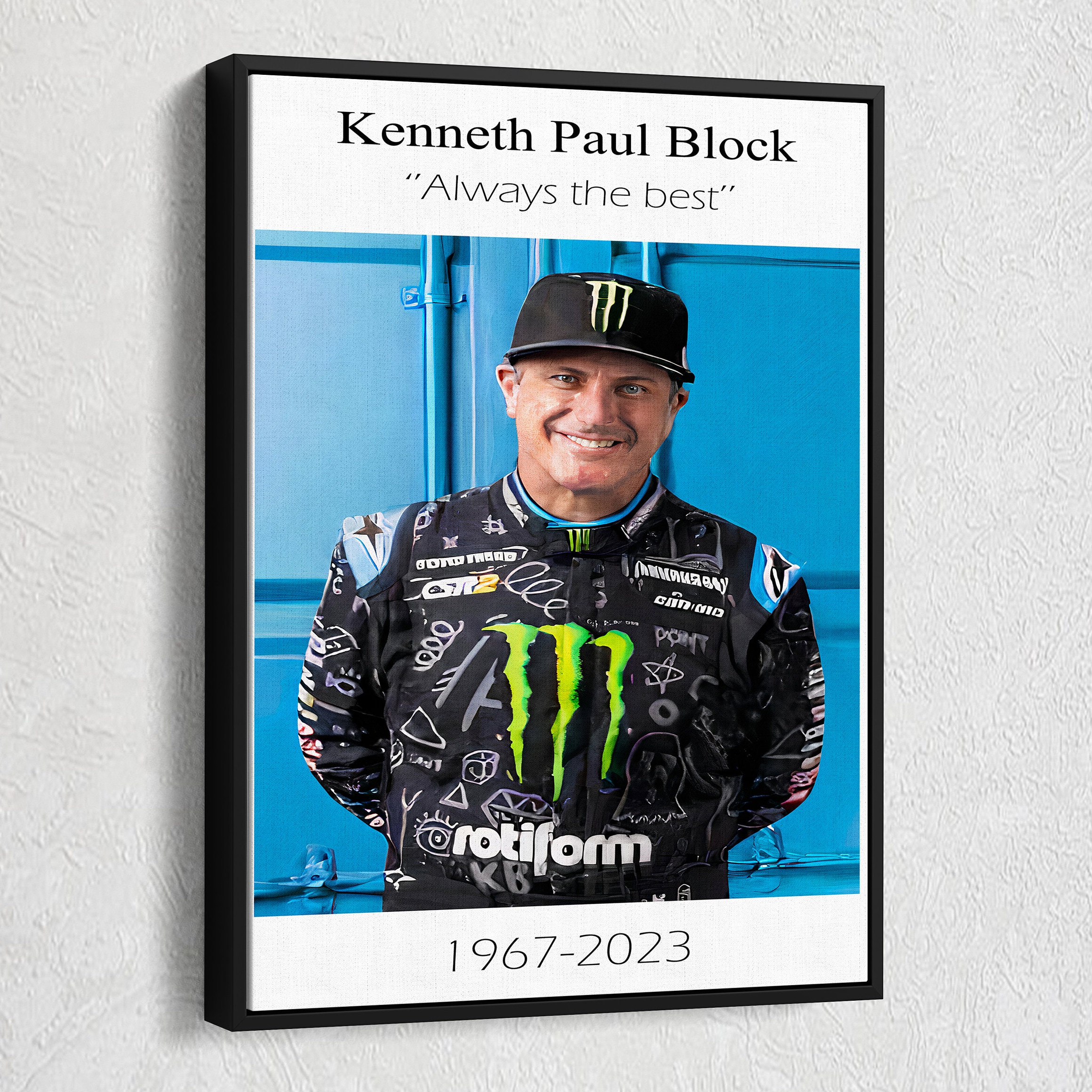In Memory of Ken Block Ken Block Canvas Rally Canvas Wall - Etsy UK