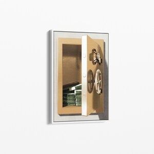 Safe Money Canvas, Money Poster, Money Case Decor, Cool Canvas, Gift ...