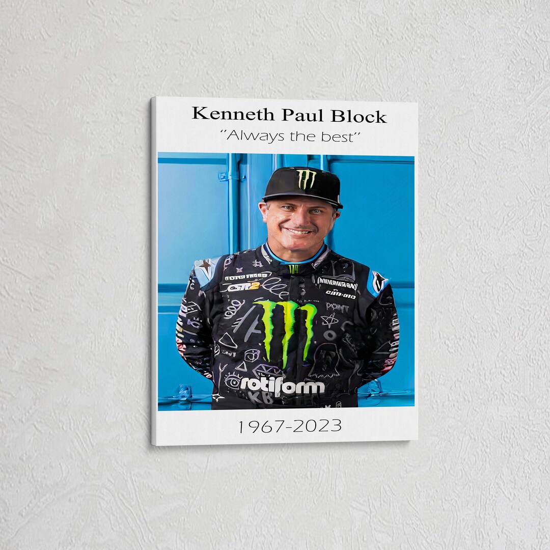 In Memory of Ken Block Ken Block Canvas Rally Canvas Wall - Etsy UK