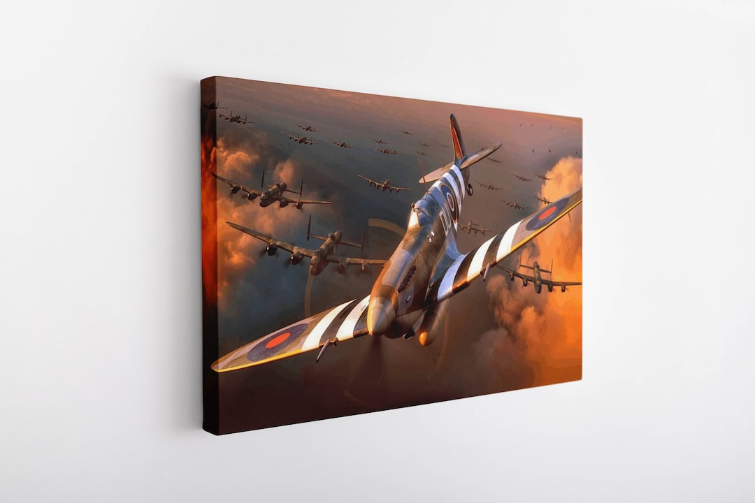 War Planes Wall Art, War Themed Wall Art, Old War Planes Decor, Home ...