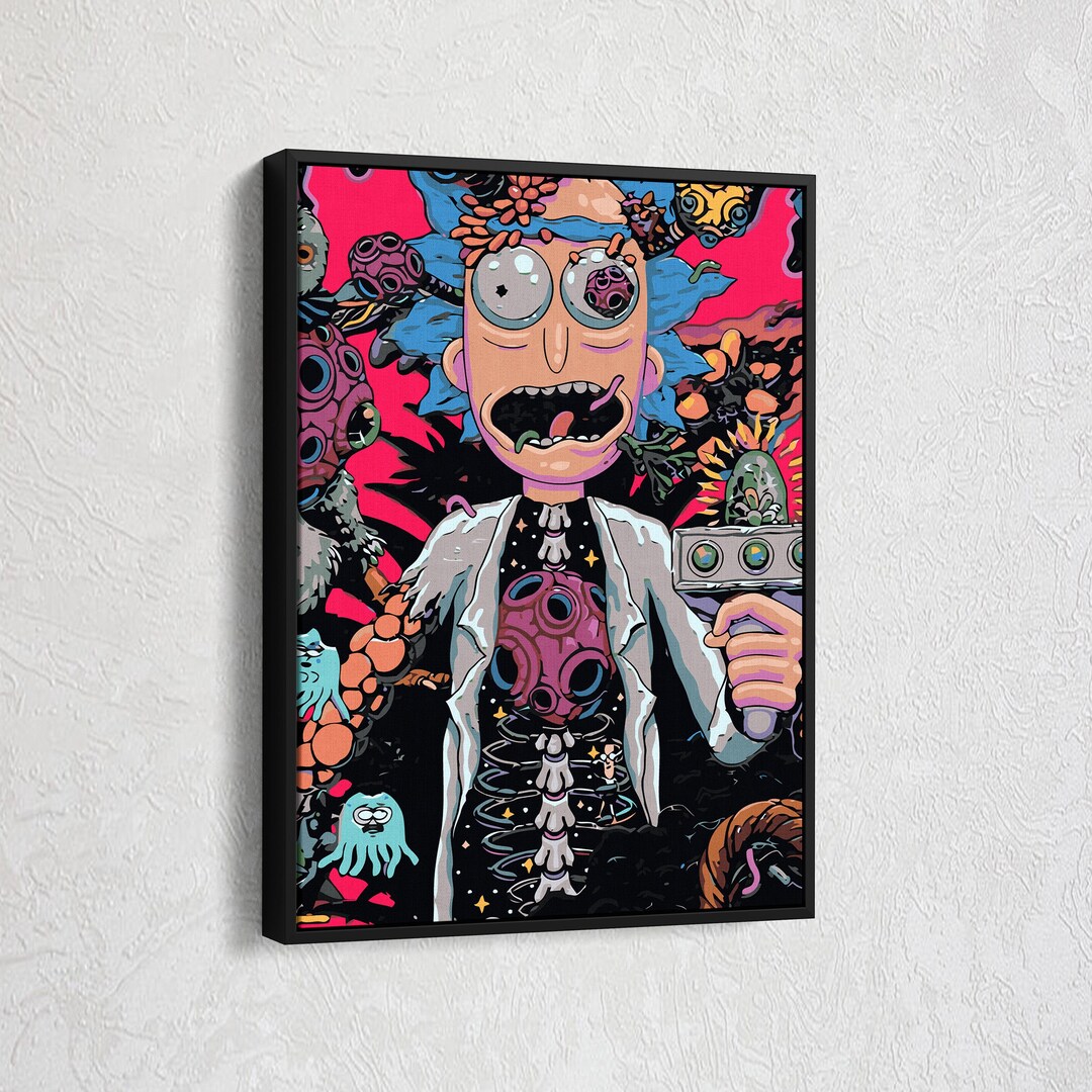 Rick and Morty Canvas, Tv Series Canvas Wall Art, Movie Canvas Wall Art ...