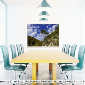 Sloping Tree Photography | Printable Digital Download | Mountain Wall ...