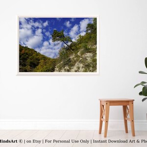 Sloping Tree Photography | Printable Digital Download | Mountain Wall ...