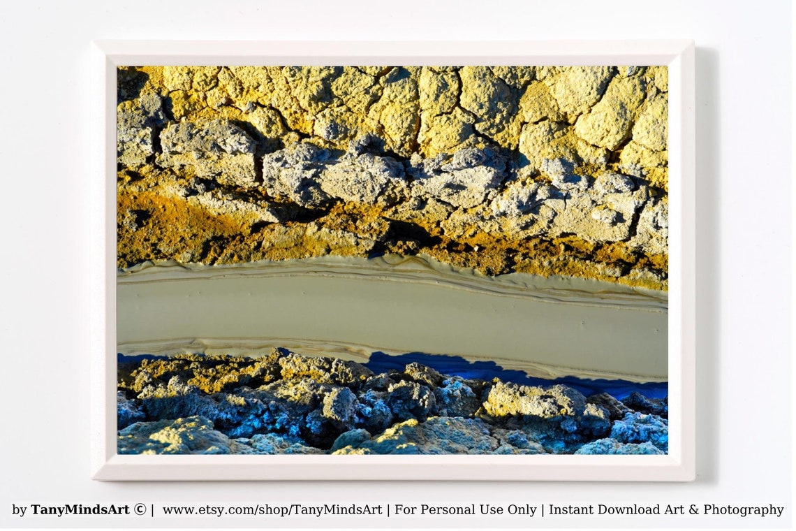 Mud Volcano Rill Photography | Printable Digital Download | Geological ...