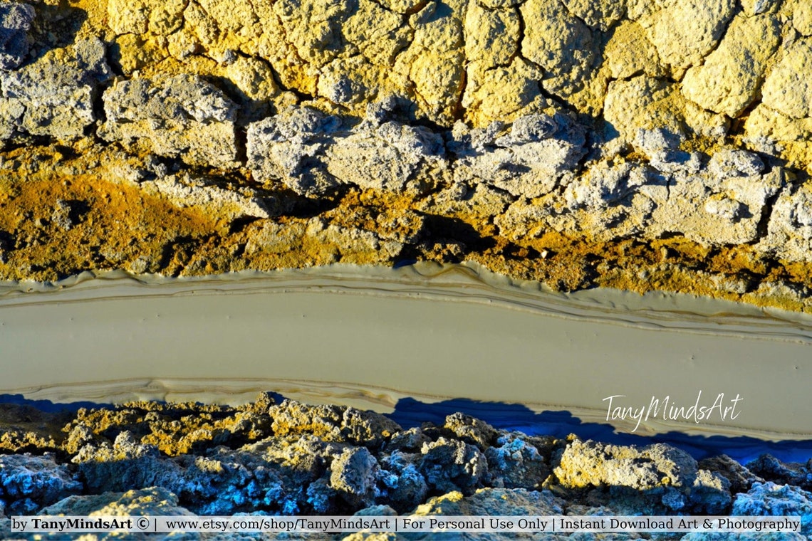 Mud Volcano Rill Photography | Printable Digital Download | Geological ...