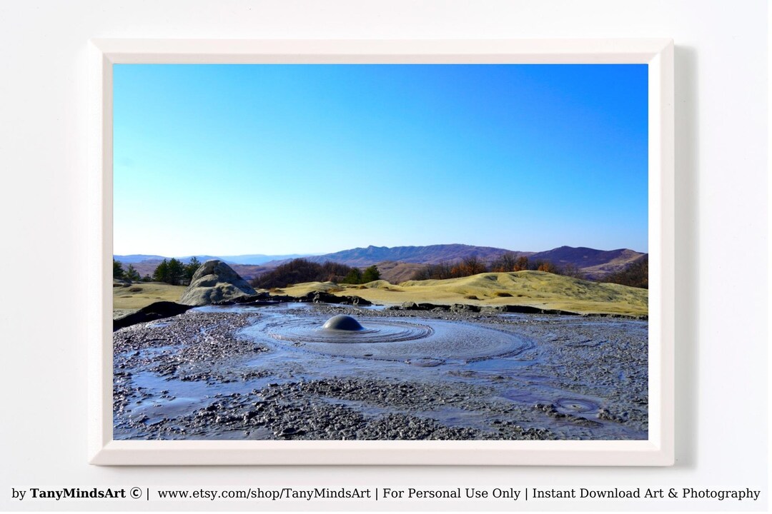 Mud Volcano Bubble Photography | Printable Digital Download ...