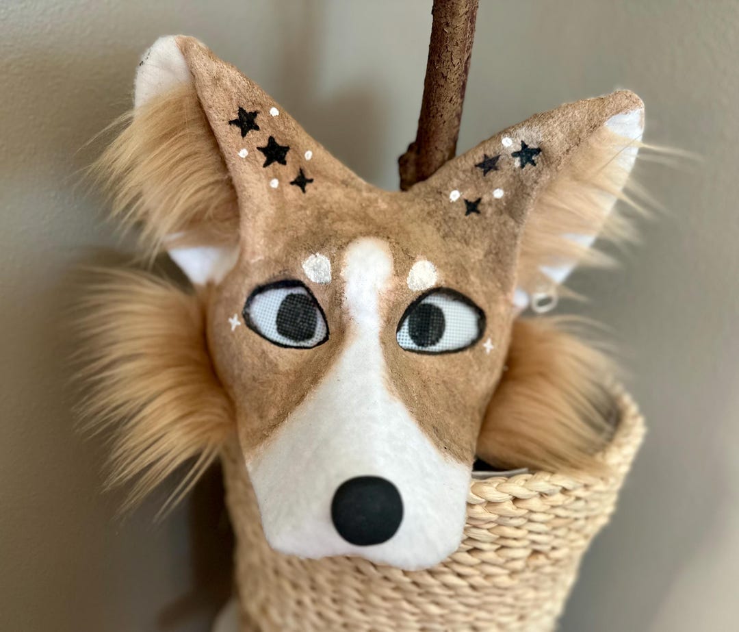 Tan and White Dog Therian Mask - Etsy