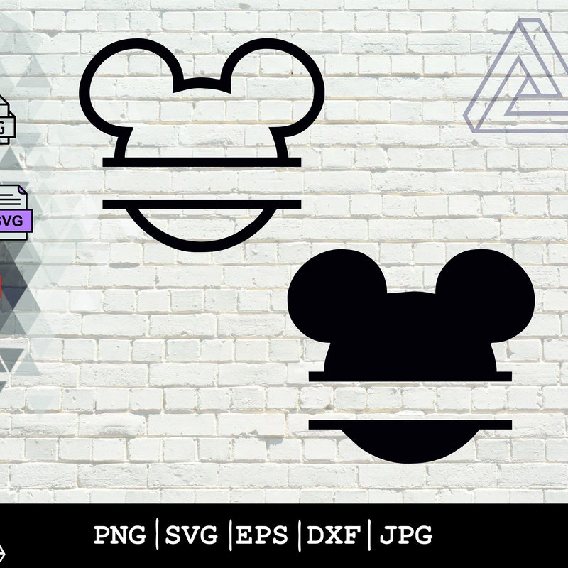 Mickey Mouse Ears Svg - Etsy