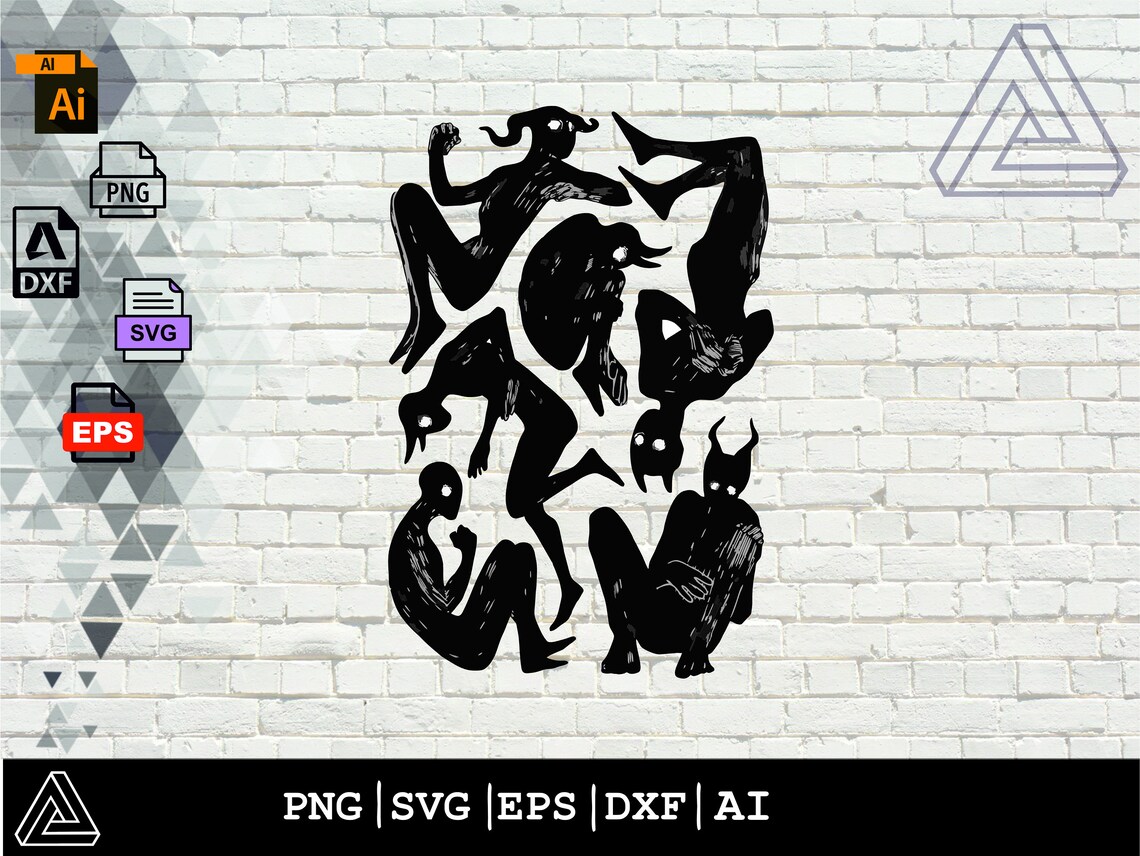 Demons SVG, Scary Demon SVG, Demon SVG, Demon Clipart, Demon Vector ...