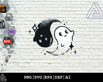 Ghost Svg, Ghost Clipart, Cute Ghost Svg, Boo Svg, SVG Files for Cricut ...