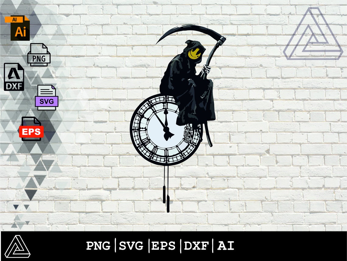 Death Clock Svg Death Clock Clipart Death Clock Cut File Death Clock ...