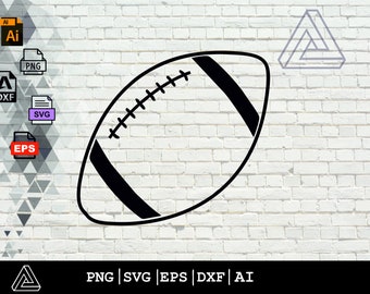 Football Instant Digital Download Svg, Png, Dxf, and Eps Files Included ...