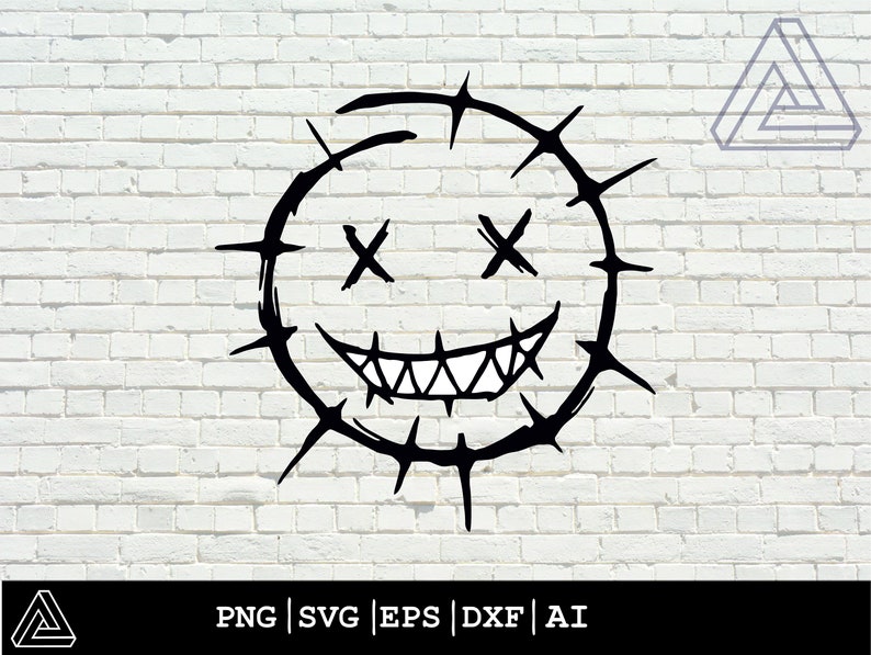 Scary Smile Svg | Horror Smile Clipart | Creepy Face Cut File | Creepy ...