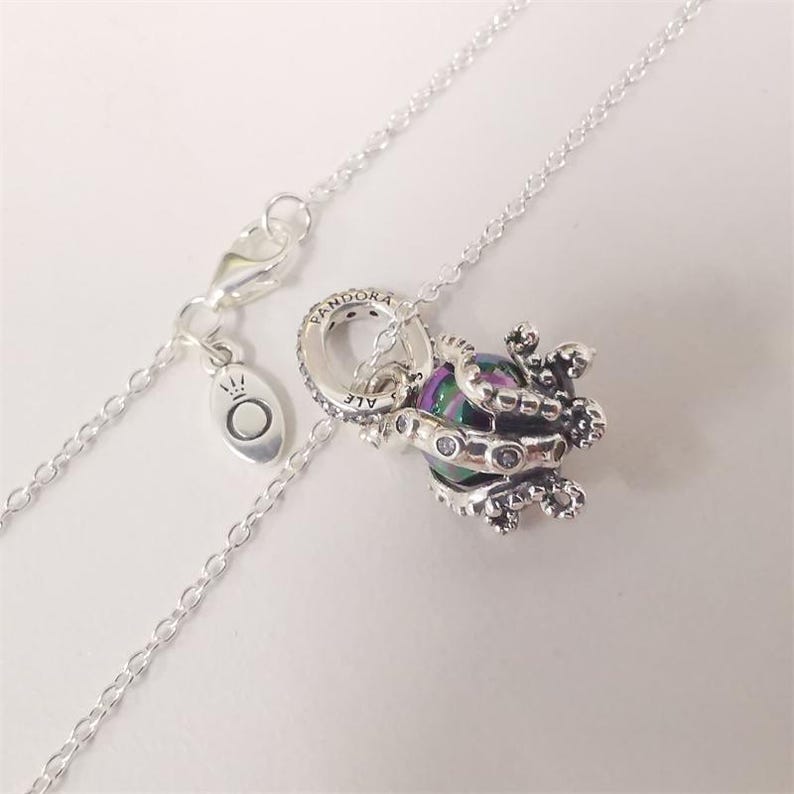 Pandora the Little Mermaid Ursula Dangle Charm Necklace Set 45cm - Etsy