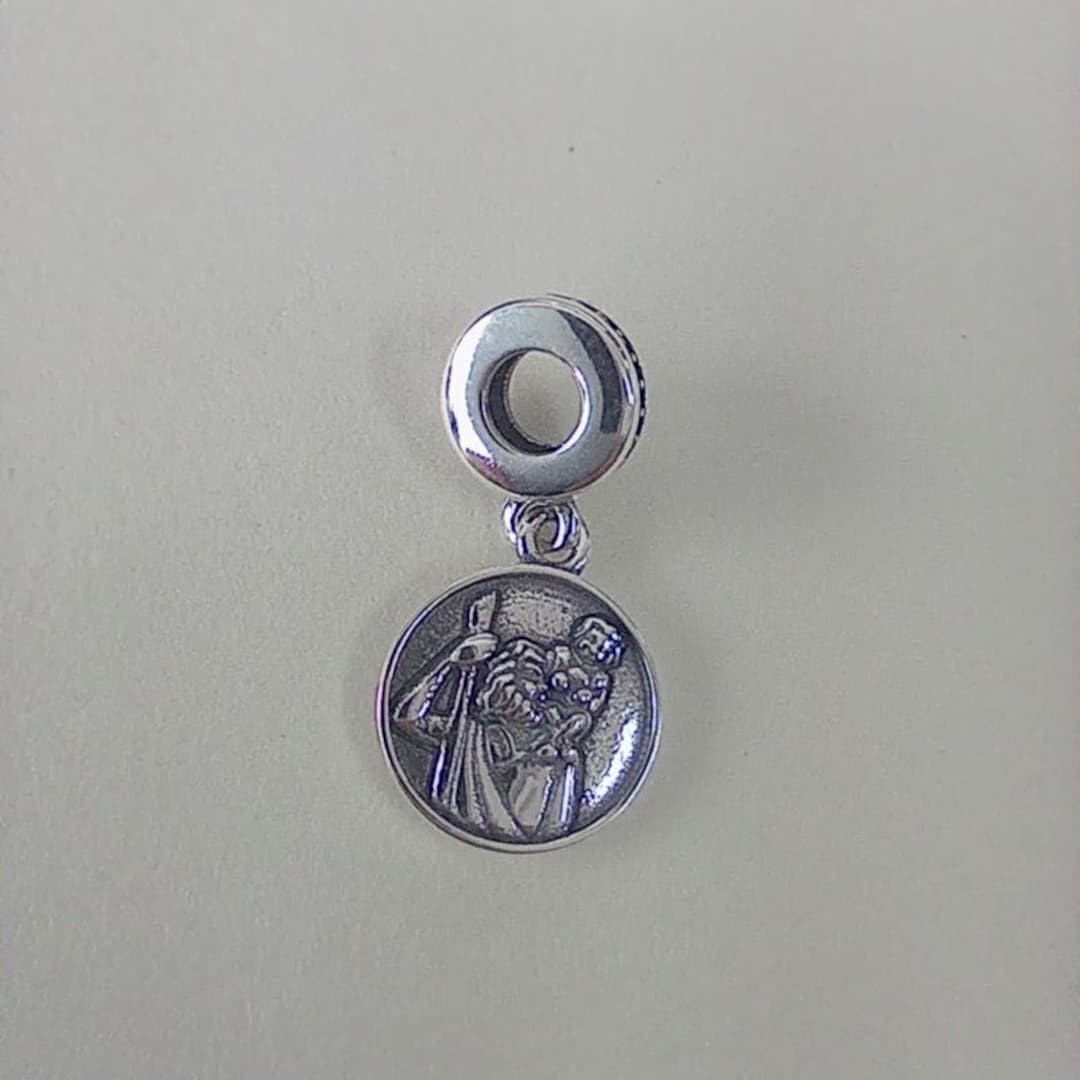 Pandora ST.CHRISTOPHER. Patron Saint of Travel Charm +pouch CZ - Etsy