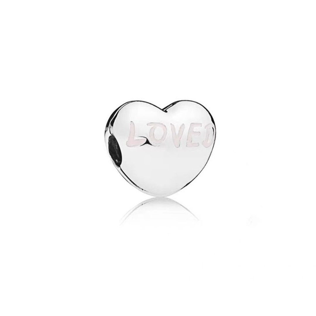 New Sterling Silver Pandora Loved Heart Clip Enamel - Etsy
