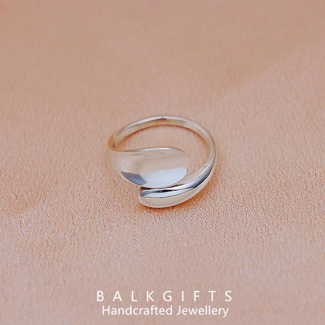 Simple Smooth Irregular Shape Open Ring, Trendy and Versatile Jewelry ...