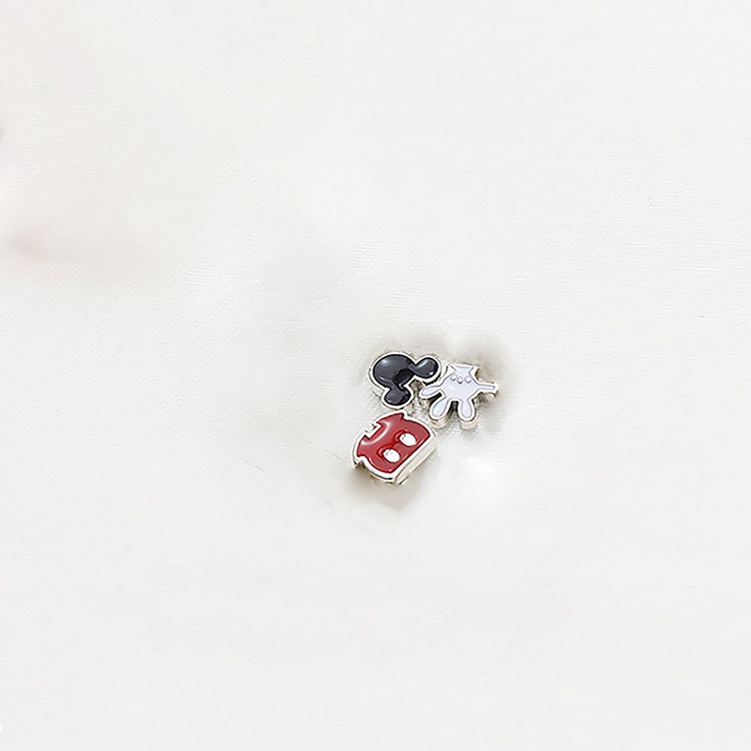 Pandora S.silver Mickey Petite Floating Locket Charms Set - Etsy