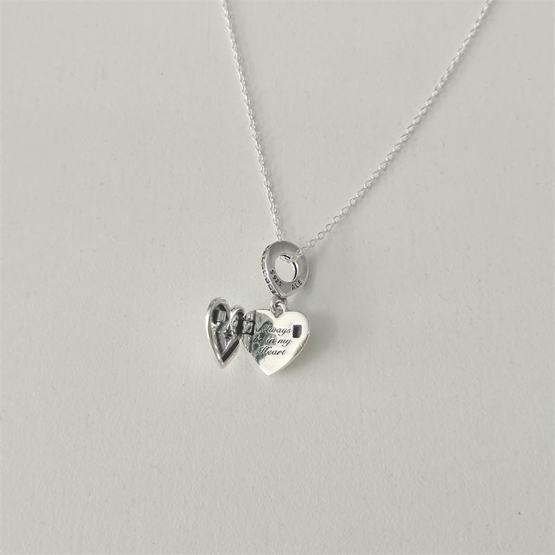 Pandora Openable Heart Locket Charm Sterling Silver - Etsy