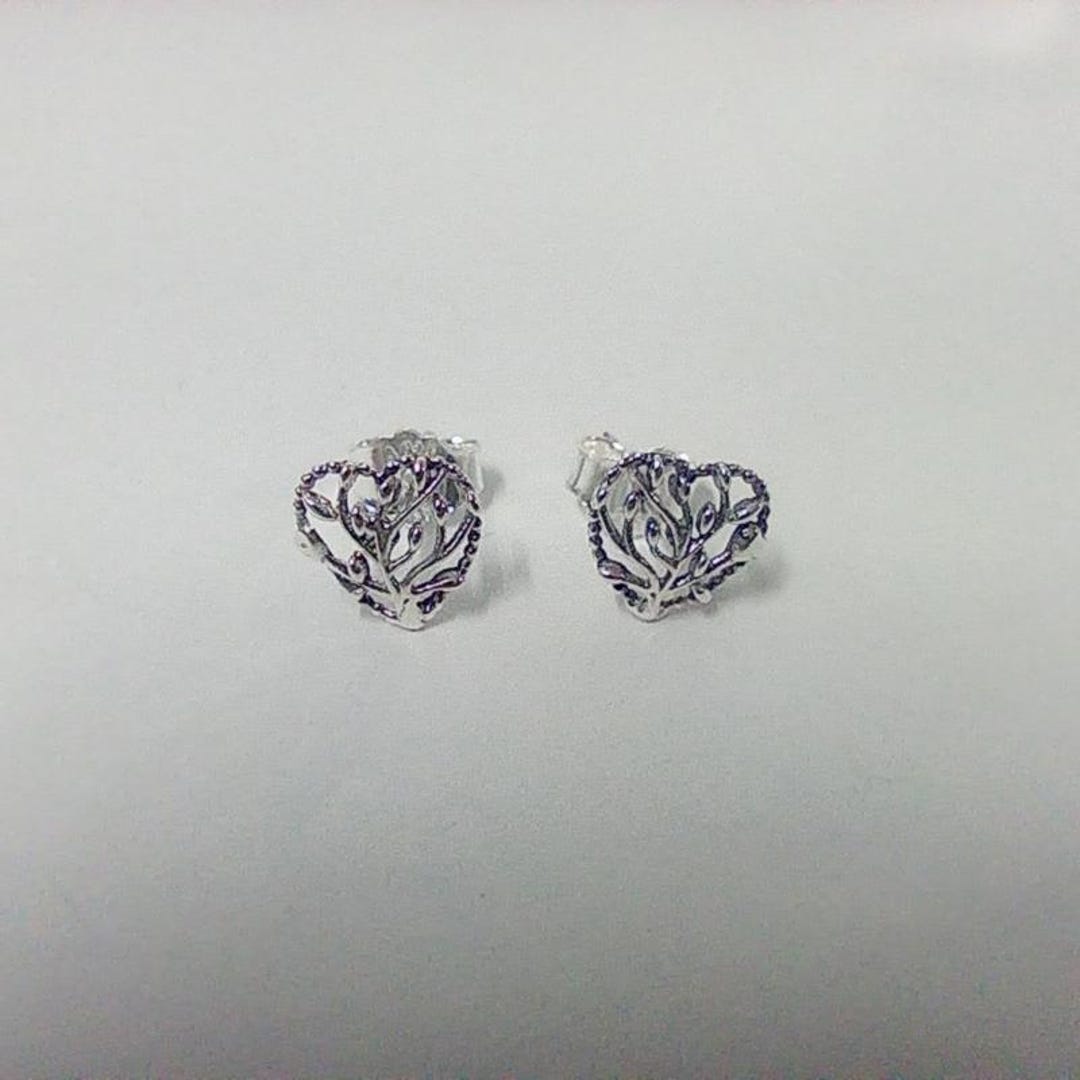 Pandora flourishing hearts earrings store