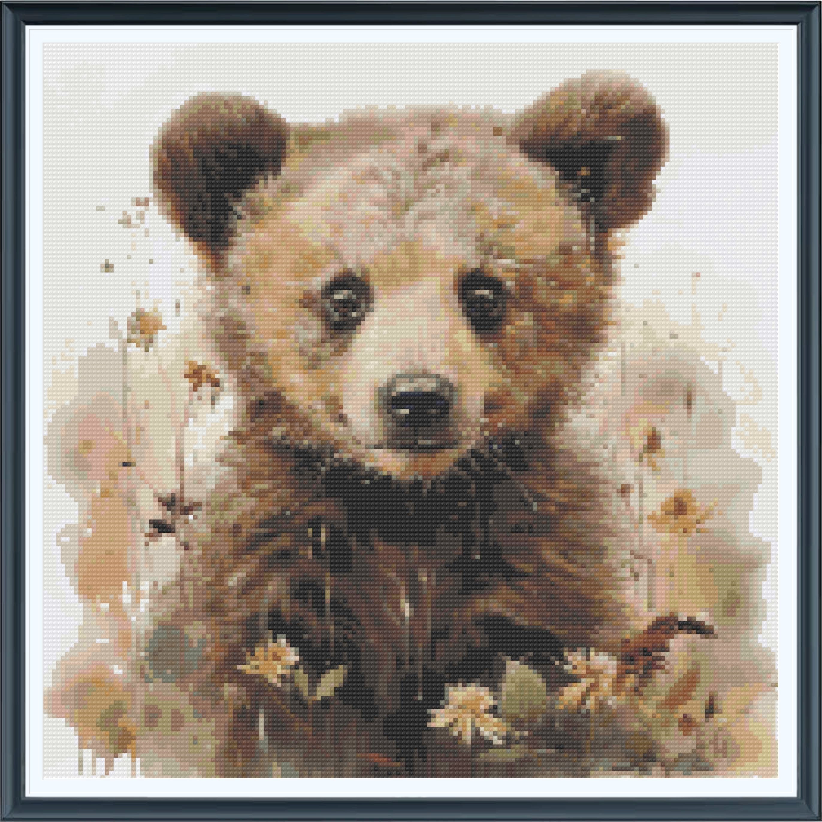 Baby Bear Cub Cross Stitch Pattern: Woodland Nursery Decor (PDF) - Etsy