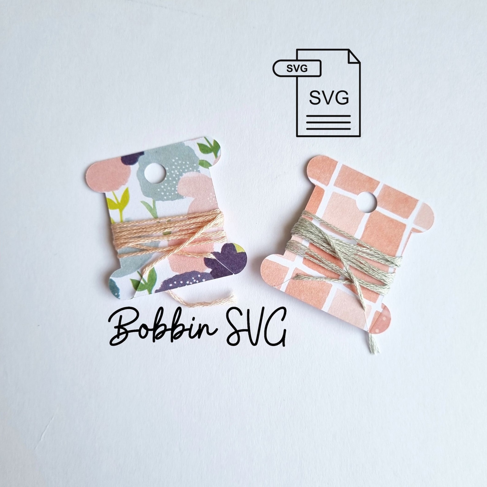 Bobbin SVG File, Thread Bobbin Digital Download, Bobbin PDF Printable ...