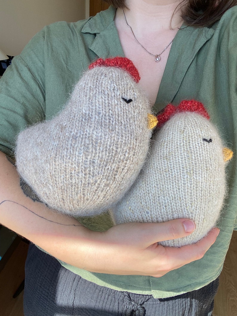 Handmade Knitted Alpaca Chicken: Soft Amigurumi Nursery Decor - Etsy