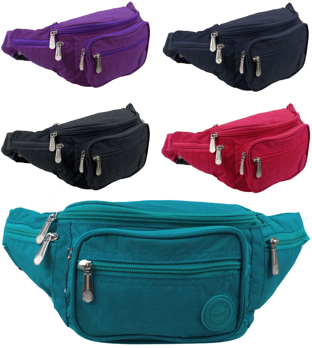 Womens Mens Bumbag Waist Hip Bag Lightweight Travel Nylon - Holidays ...