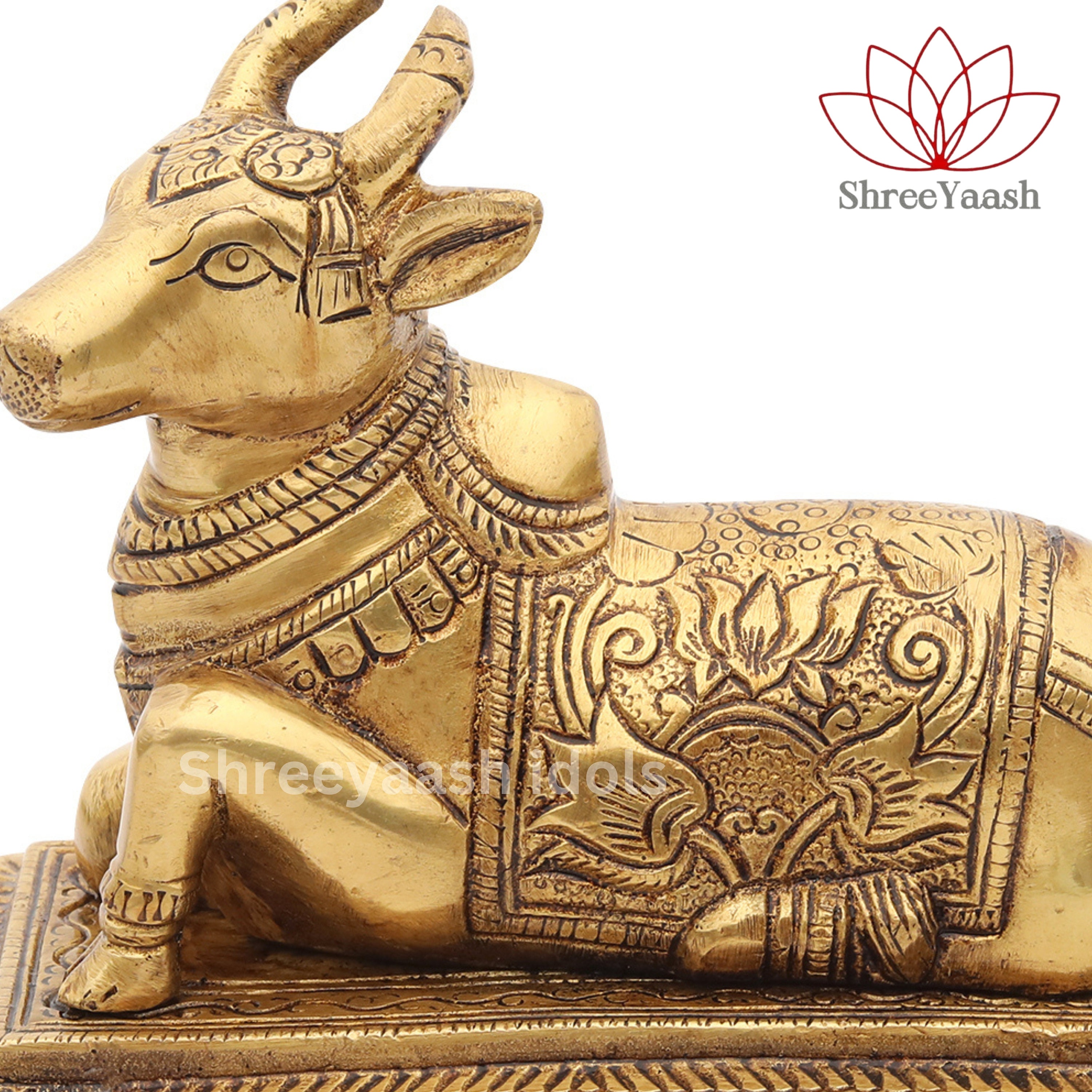 Small Nandi Statue, Gatekeeper of Shiva & Parvati, God Nandi Figure, 14 ...