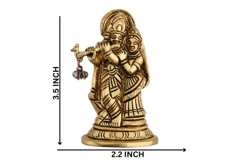 Brass Radha Krishna Statue Radha Krishna Idol Radha Krishna Sculpture ...