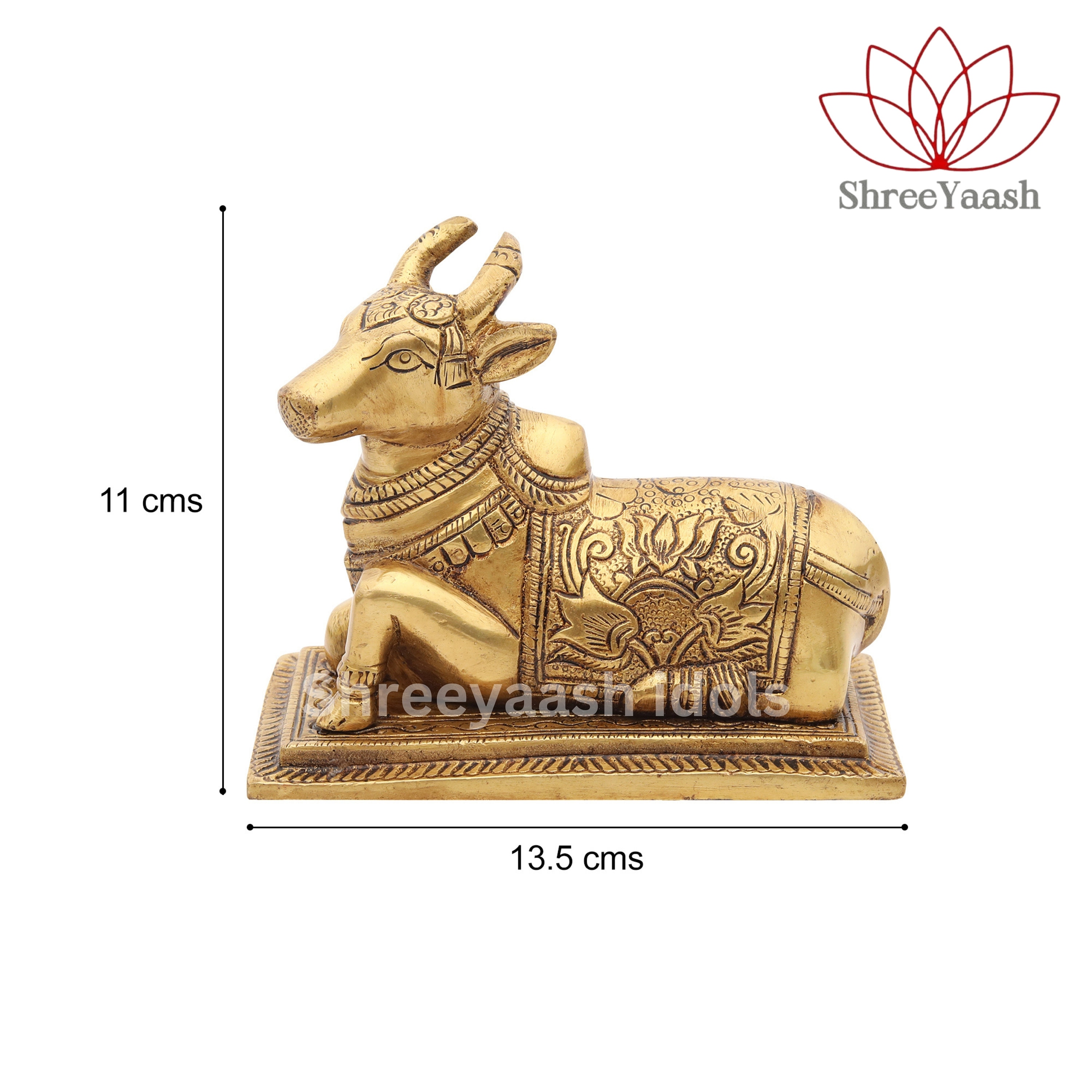 Small Nandi Statue, Gatekeeper of Shiva & Parvati, God Nandi Figure, 14 ...