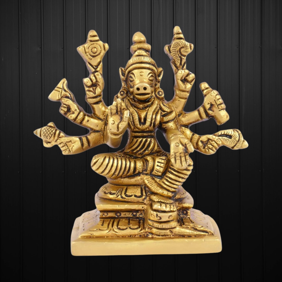 Shreeyaash Brass Varahi Statue, Varahi Amman Statue, Brass God Idols ...