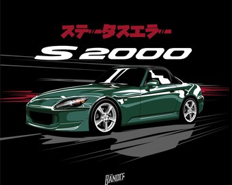 Honda S2000 Vector - Etsy