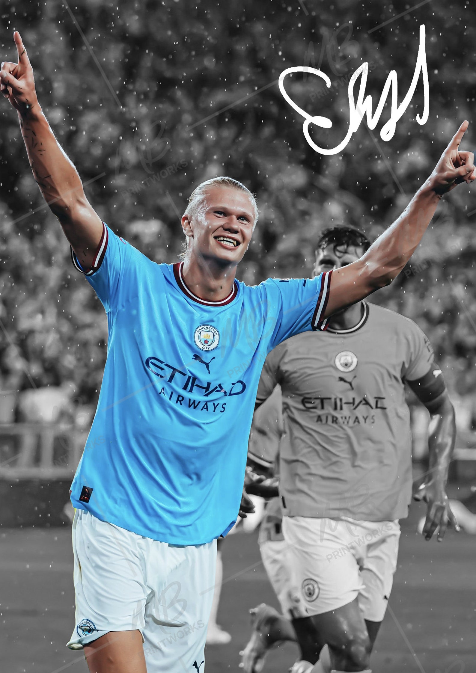ERLING HAALAND Manchester City Autograph Signed Poster Print - Etsy ...