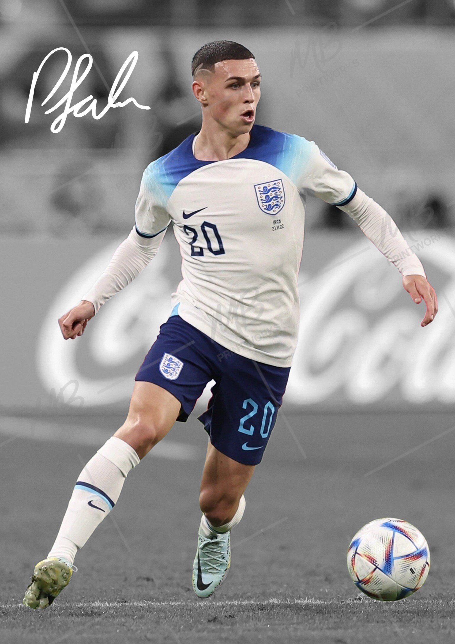 PHIL FODEN - England Autograph Signed Poster Print sold by Ivelina ...