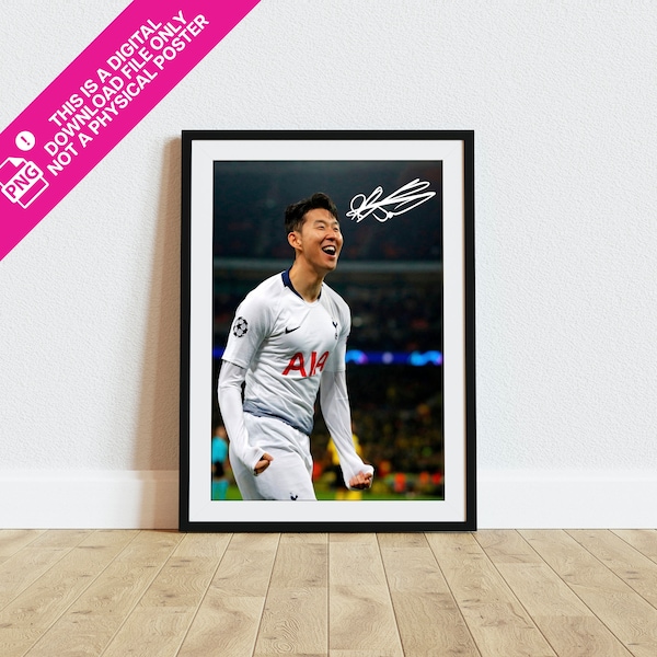 Son Heung Min Digital - Etsy