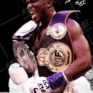 KSI the Nightmare Boxing Autograph Signed Poster - Etsy