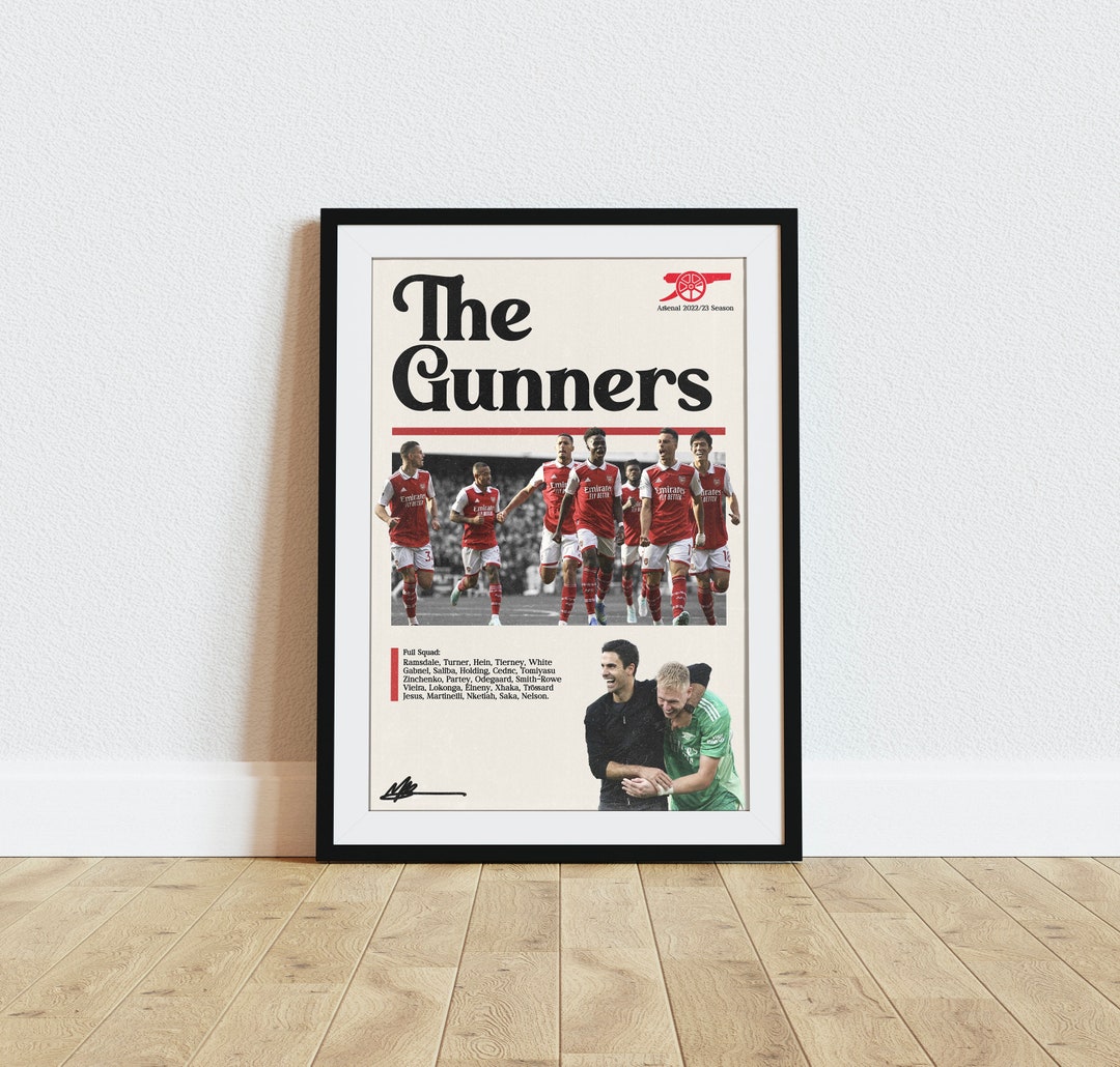 Arsenal 2022-23 Season Team A3 Poster - Etsy