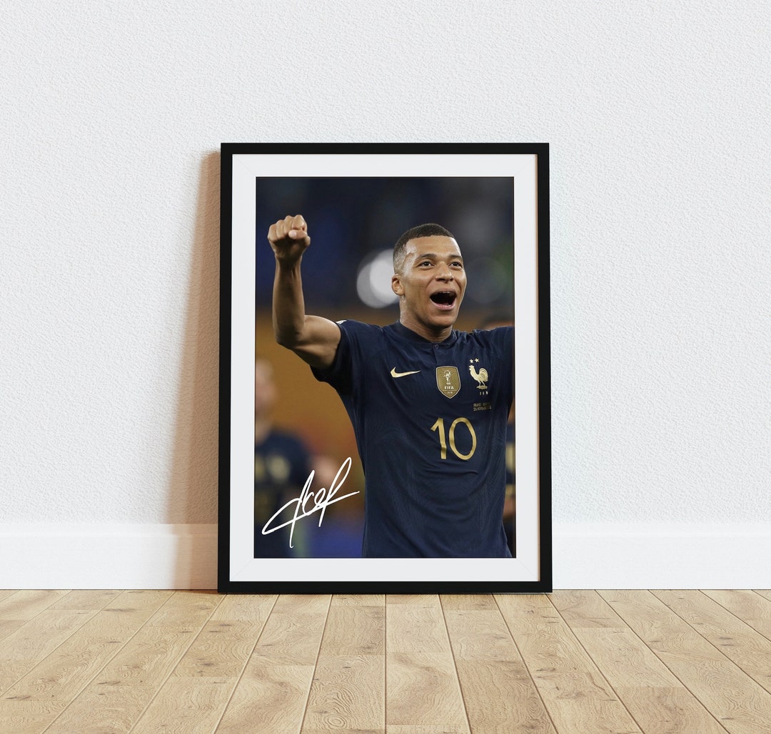 KYLIAN MBAPPE France A3 Autograph Signed Poster pre Print Signature - Etsy