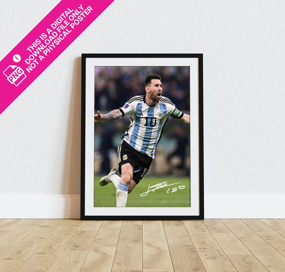 LIONEL MESSI Argentina Autograph Signed Poster Print - Etsy Australia