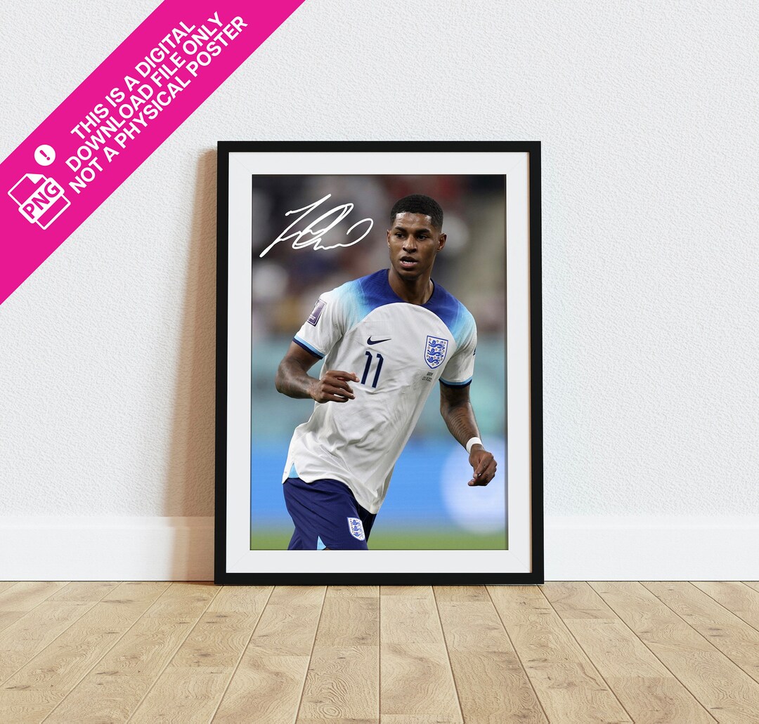MARCUS RASHFORD England Autograph Signed Poster Print - Etsy