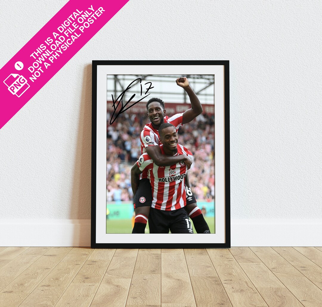 IVAN TONEY Brentford Autograph Signed Poster Print digital Download - Etsy
