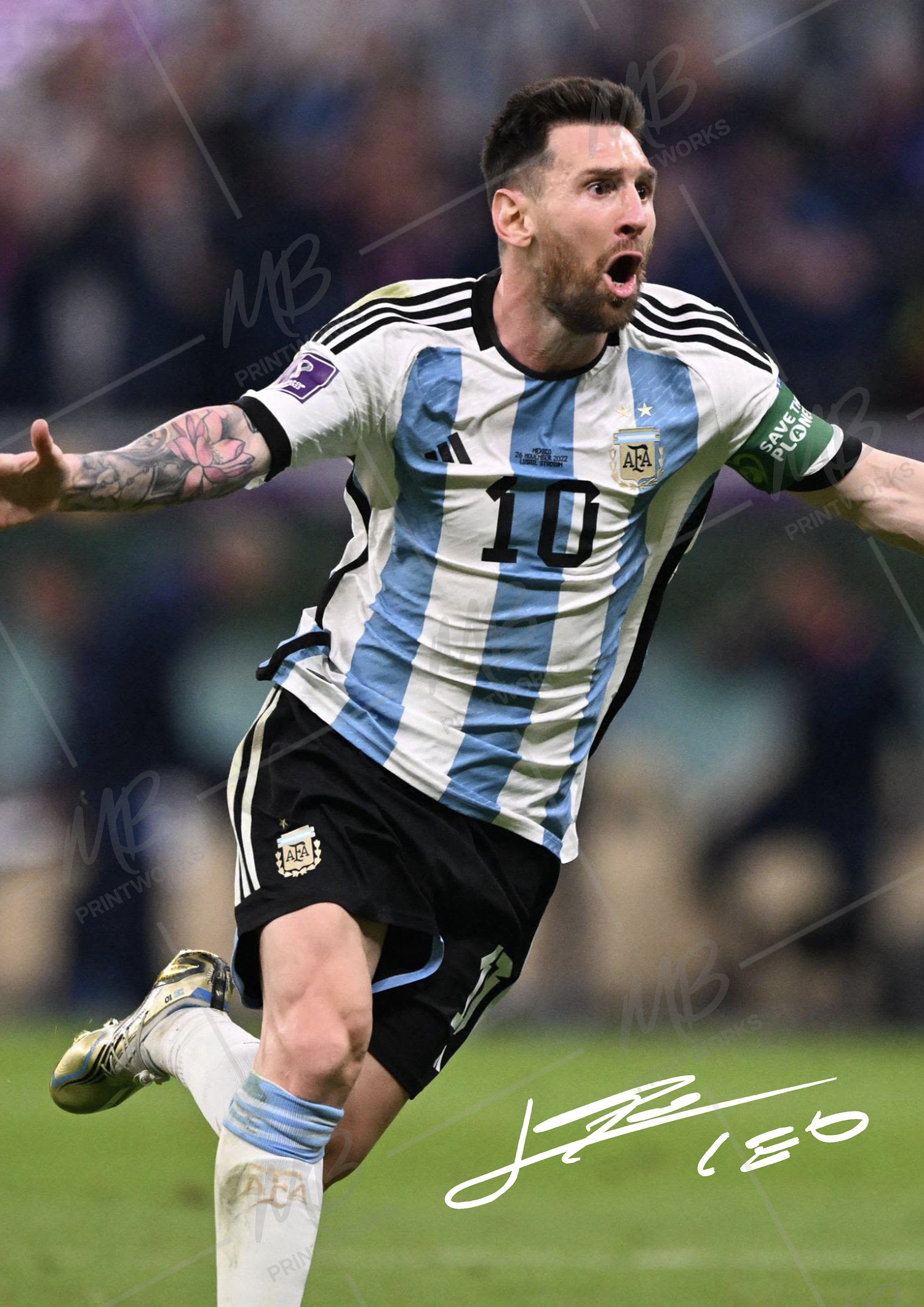 LIONEL MESSI Argentina Autograph Signed Poster Print - Etsy