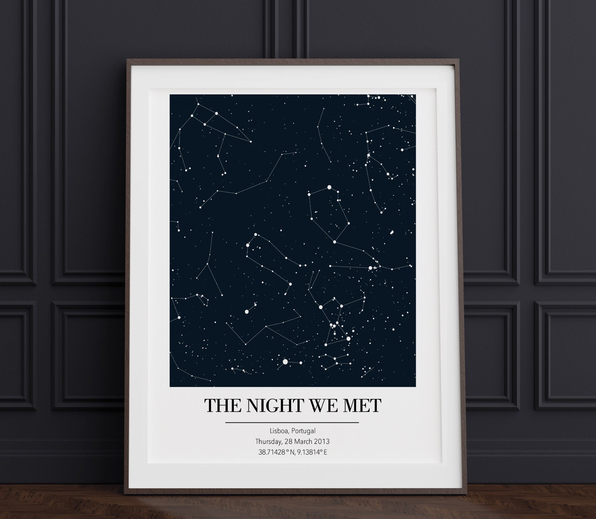 Custom Star Map by Date, Custom Star Map, Anniversary Gift ...