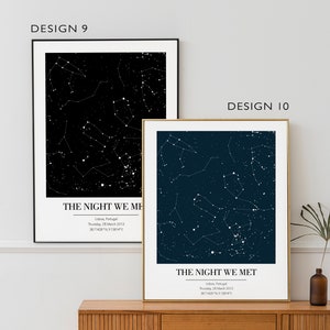Custom Star Map by Date, Custom Star Map, Anniversary Gift ...