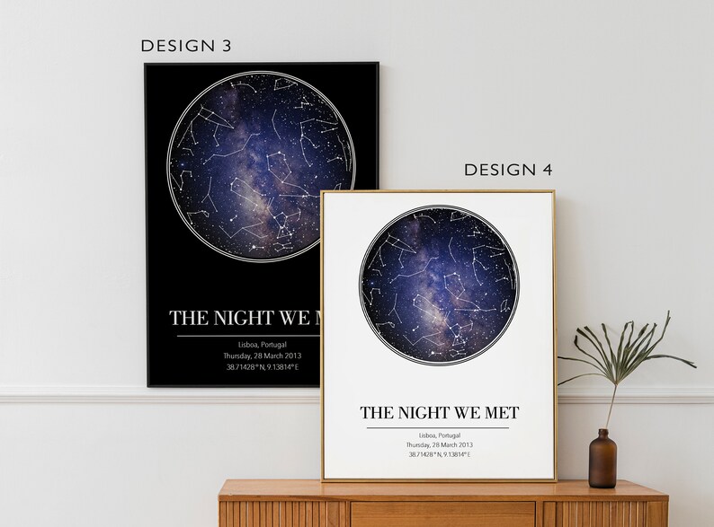 Custom Star Map by Date, Custom Star Map, Anniversary Gift ...