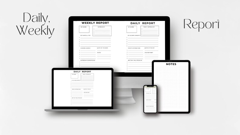 Digital Daily Journal Pages Printable Goodnotes Notability - Etsy